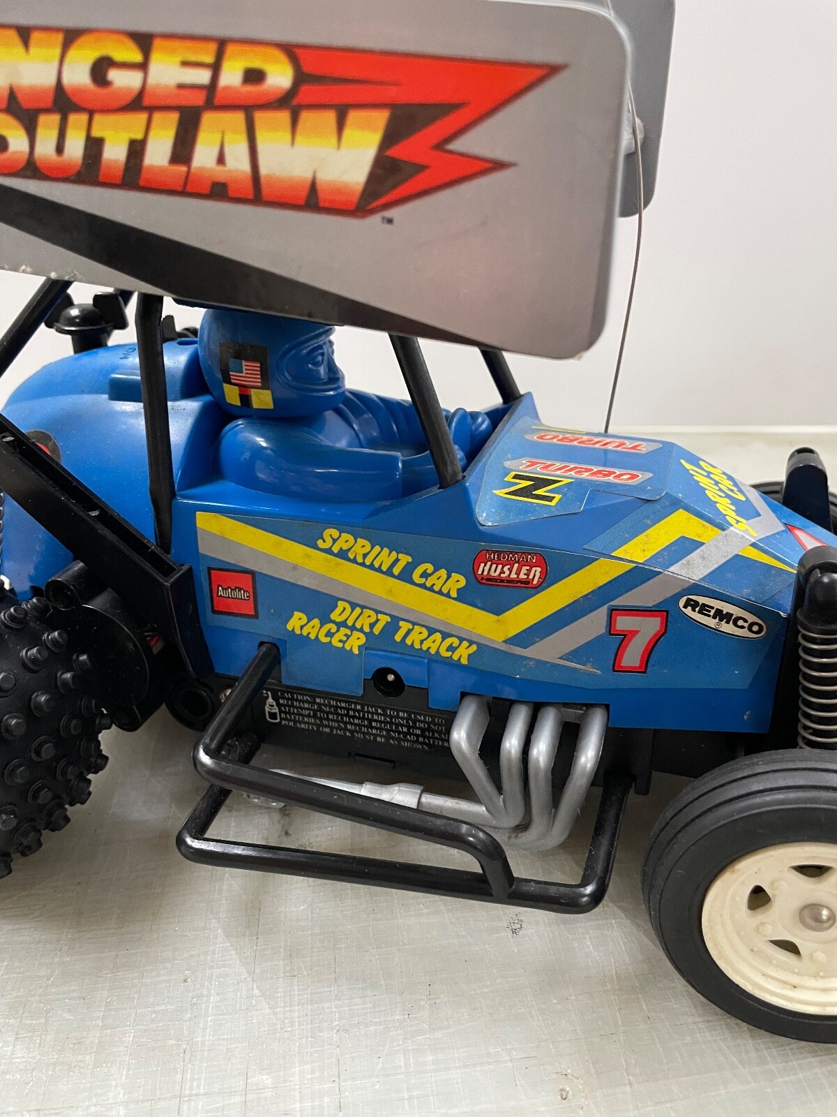Vintage Remote Controlled RC Sprint Car Winged Outlaw Azrak Hamway 1987 ...