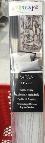 MESA Window Film Vinyl Multicolor Static Cling Stained Glass 24" x 36 ...