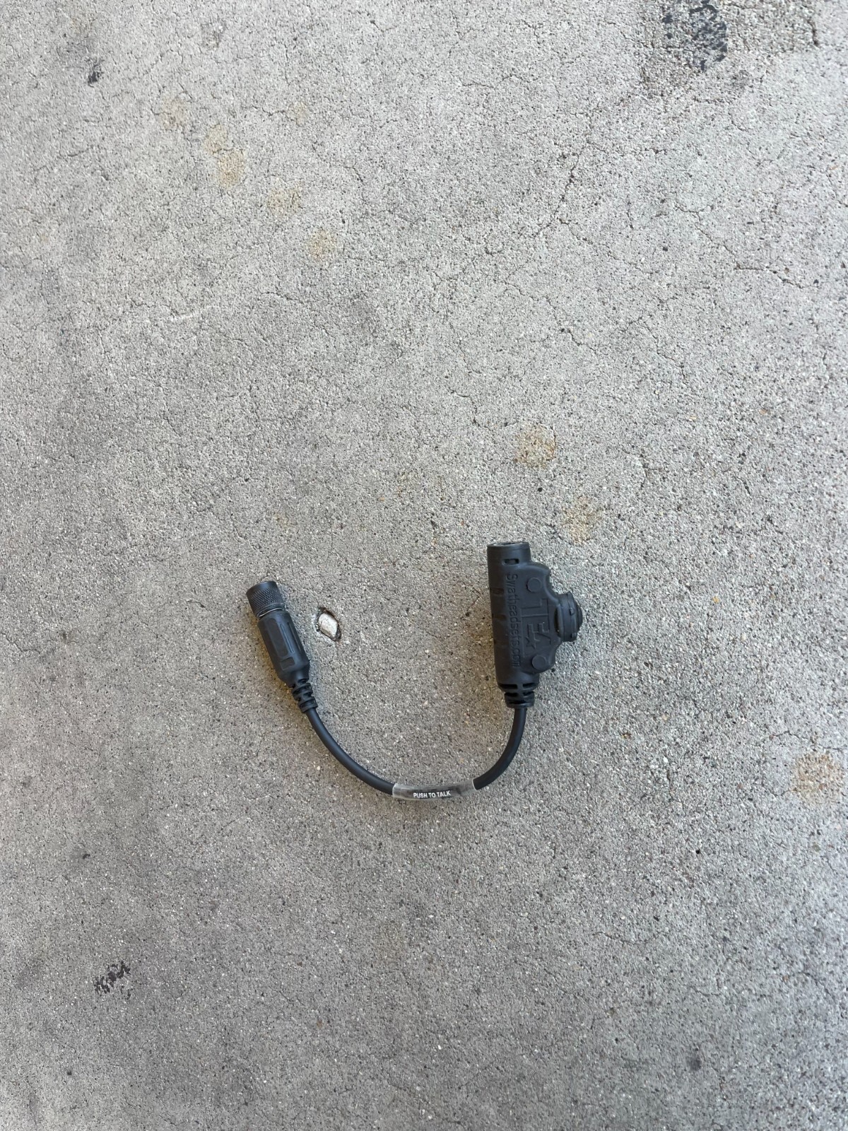 TEA 10 Pin Maritime PTT 6" U94/6" Cable U94 Black w/ Gator Clip SUPER ...