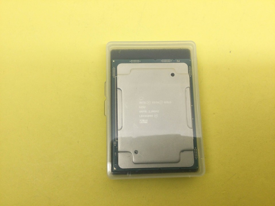 SRF91 Intel Xeon Processor Gold 6252 24-Core 2.10GHz 35.75MB FCLGA3647 ...