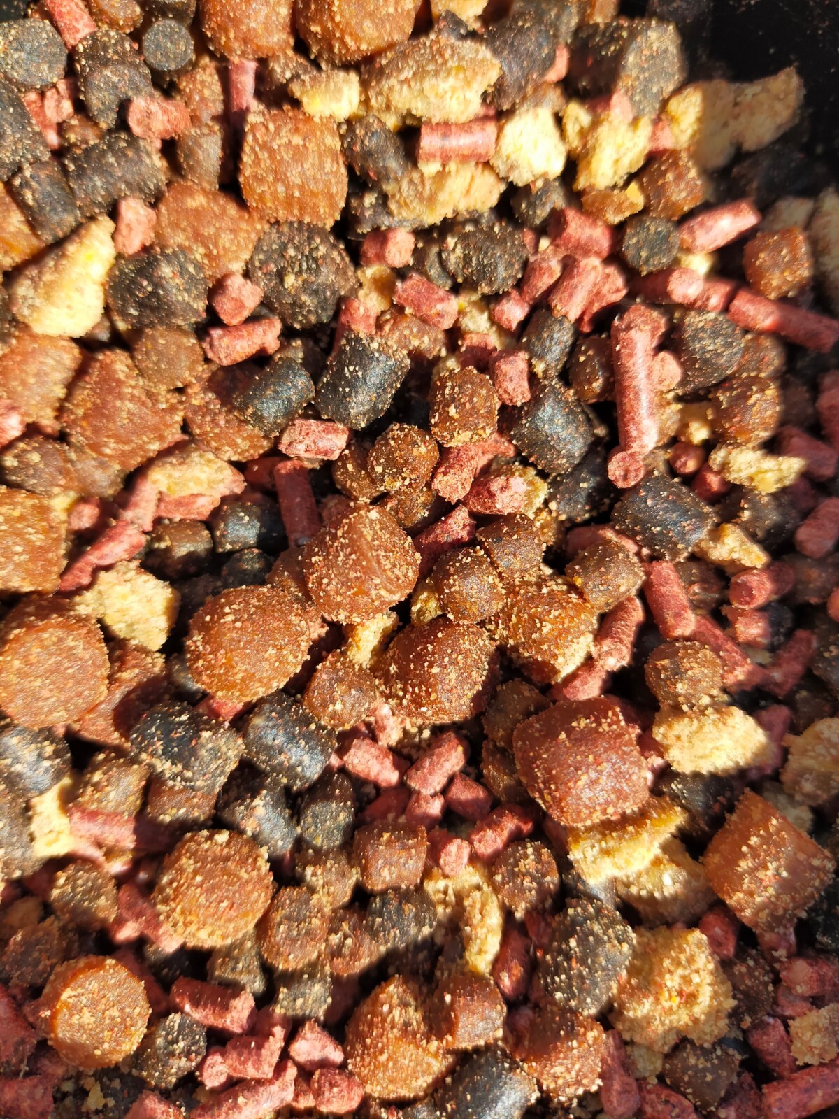 50 Premium Mixed Carp Pellet & Boilie Crumb Pre Tied PVA Mesh Bait Bags ...