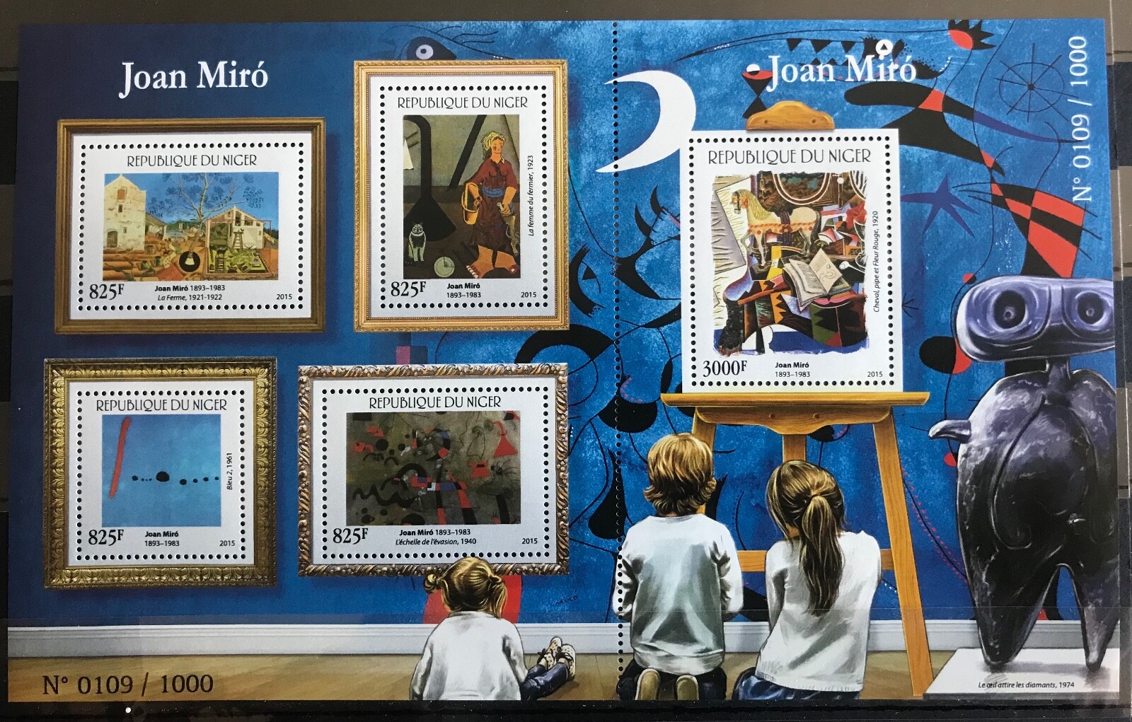 Niger 2015 - Joan Miro / Art on stamps / Timbres MNH** CG | eBay