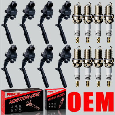 Brand 8X OEM Ignition Coil & Spark Plug For Mercedes-Benz E550 SL550 ...