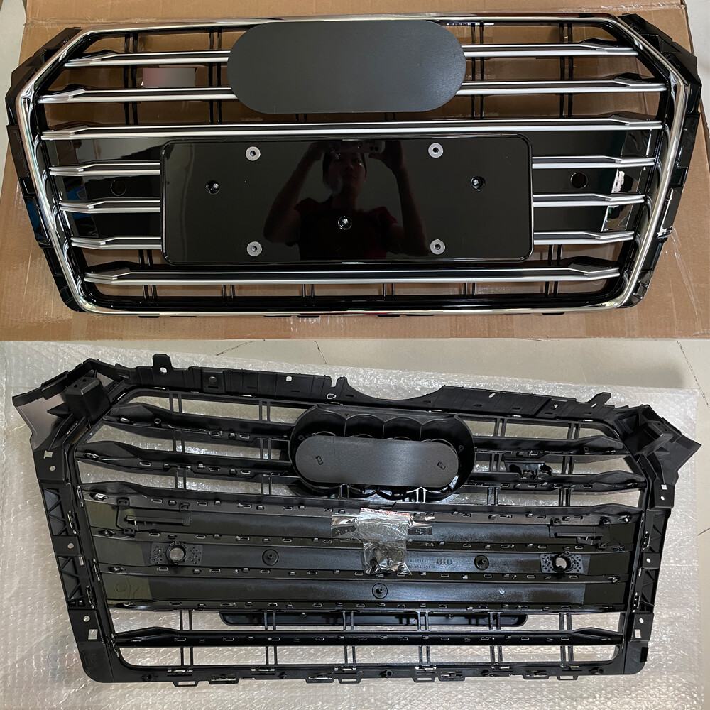 Front Grille Bumper Mesh Grill W/PDC Grille For Audi A4/S4 2017 2018 ...