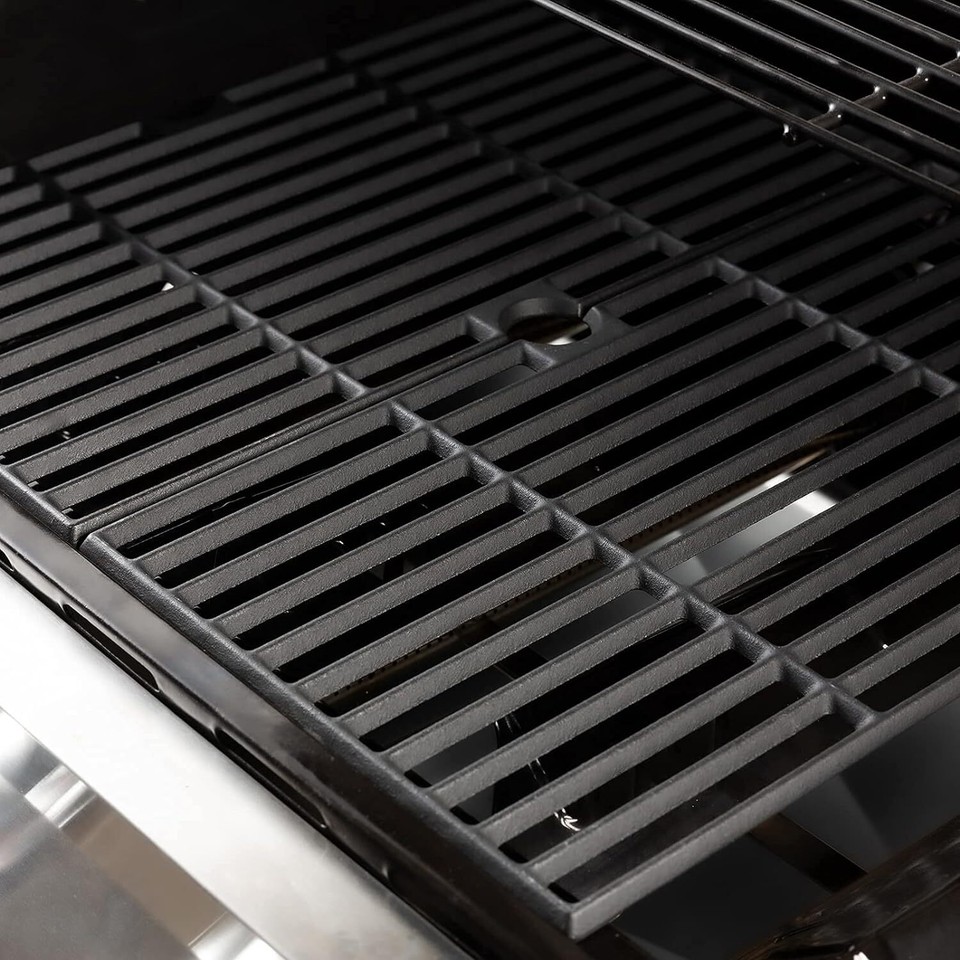Grill Cooking Grates Grid 2-Pack Cast Iron Replacement 15.5" For Dyna ...