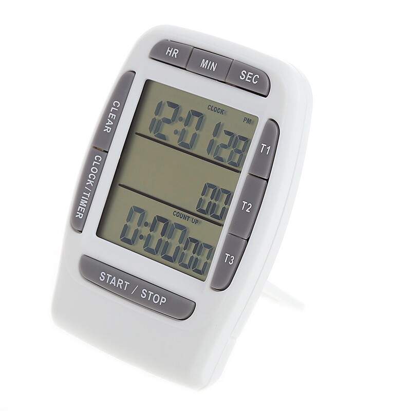 Digital LCD Multi-Channel Timer CountDown Laboratory 3 Channel Timers ...