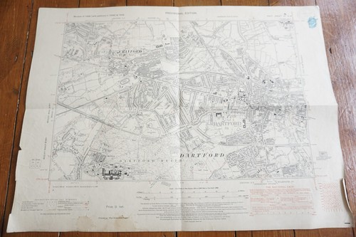 1939 Dartford Crayford Kent Southern Railway OS Railway Map | eBay UK