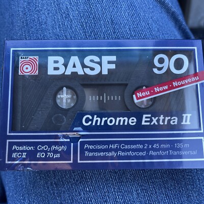 New BASF Chrome Extra II 90 IEC II CrO2 (High) Cassette Tape Made In ...
