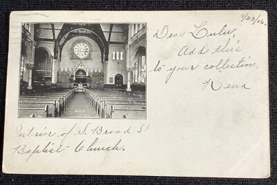 Philadelphia Pennsylvania~Baptist Temple~Church Interior 1906 postcard ...