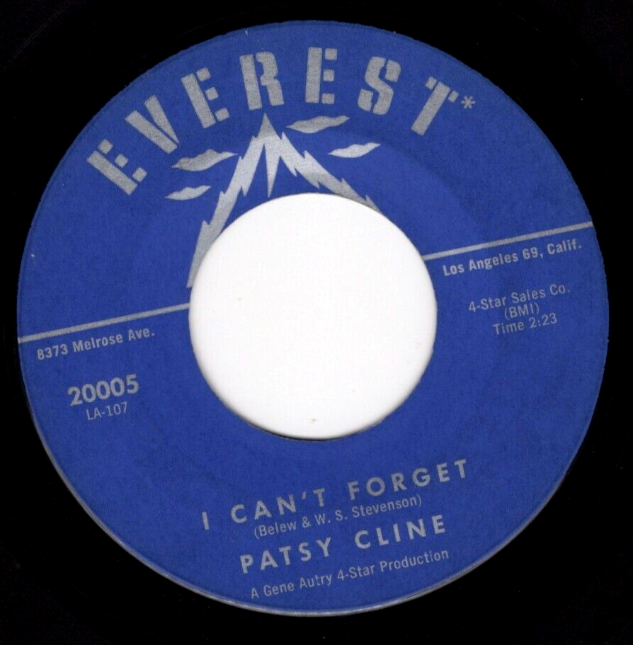 Patsy Cline – I Can't Forget 1962 Everest Country Strong VG Plays Perfectly | eBay