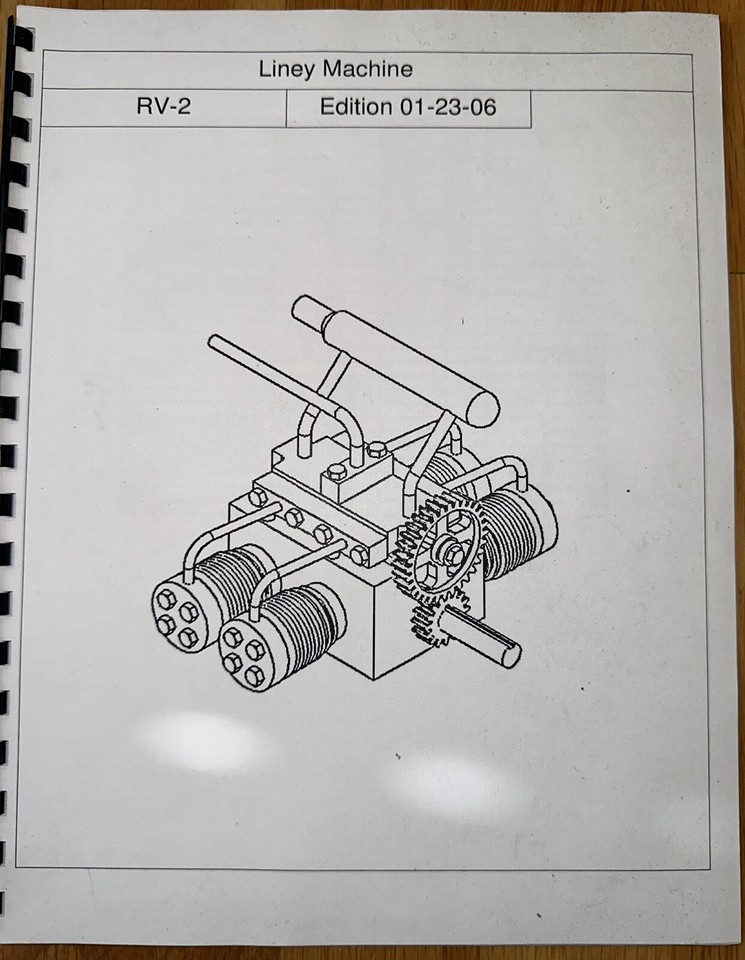Liney RV2 Steam Engine Machinist Drawings for Live Steam Aircraft ...