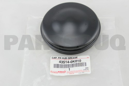 435140K010 Genuine Toyota CAP, FRONT AXLE HUB GREASE, RH/LH 43514-0K010 ...