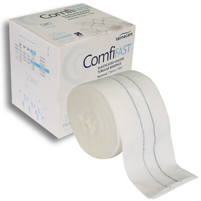 Comfifast Elasticated Viscose Tubular Bandage, Large Limbs, Blue Line ...