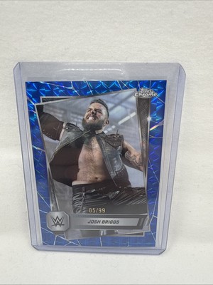2025 Topps Chrome WWE Blue Geometric Refractors #96 Josh Briggs /99 | eBay