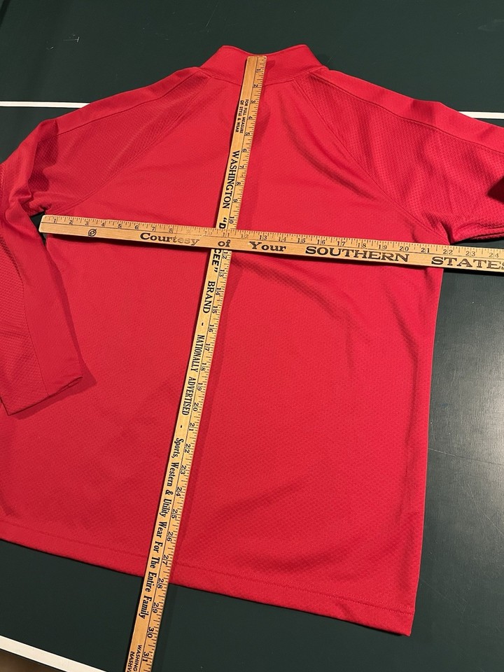 RAYTHEON 1/4 Zip Long Sleeve Shirt LARGE Defense Contractor Military ...