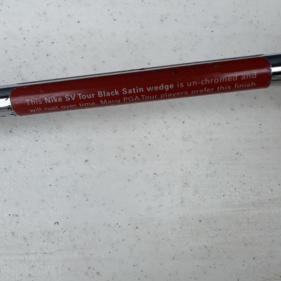 Nike SV Tour SAND Wedge SW Black 56 14 S400 Steel | eBay
