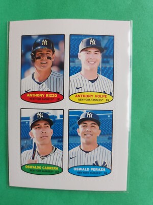 ANTHONY VOLPE PERAZA CABRERA RIZZO 1974 STAMPS 2023 TOPPS HERITAGE HIGH ...