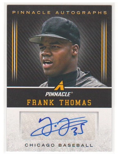 Frank Thomas Auto 2013 Pinnacle Autographs Baseball Chicago White Sox ...