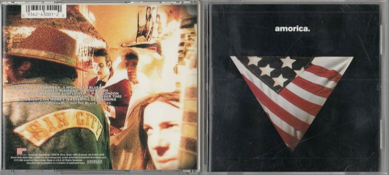The Black Crowes - Amorica [Clean] (CD, Oct-1994, American Recordings ...