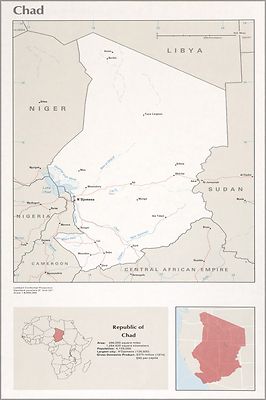 Poster, Many Sizes; Cia Map Of Chad 1976 | eBay