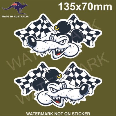 RAT ROD STICKERS HOT ROD DRAG RACING RALLY | eBay Australia