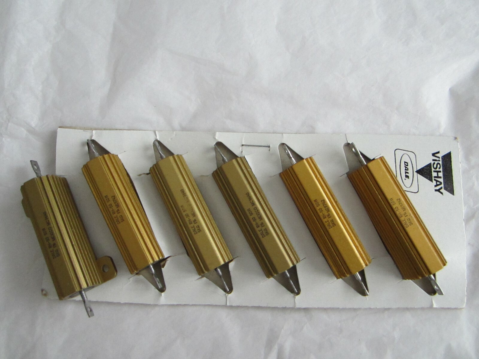 VISHAY-DALE RH-50-50W WIREWOUND RESISTORS LOT OF 6 | eBay