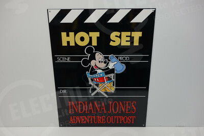 DISNEY'S "HOT SET" MOVIE MEMORABILIA STEEL enamel Sign-Walt Disney ...