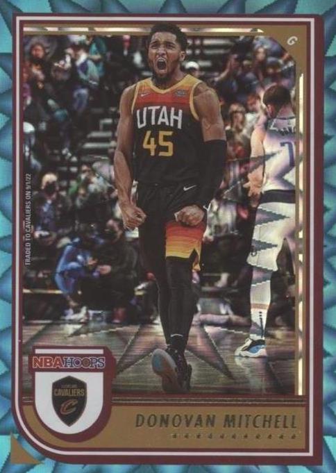 2022-23 Panini NBA Hoops - Donovan Mitchell #215 Teal Explosion for ...