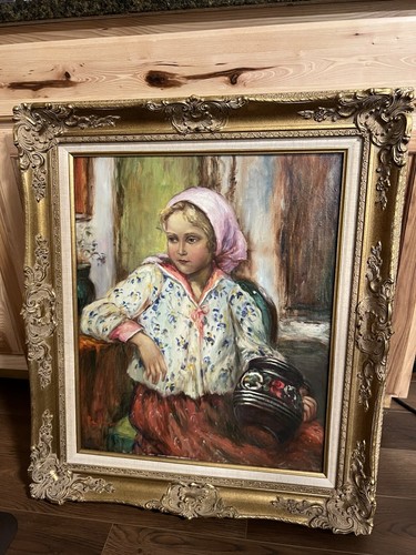 Portrait Of A Young Girl By Raffay (in Gold Frame) | eBay