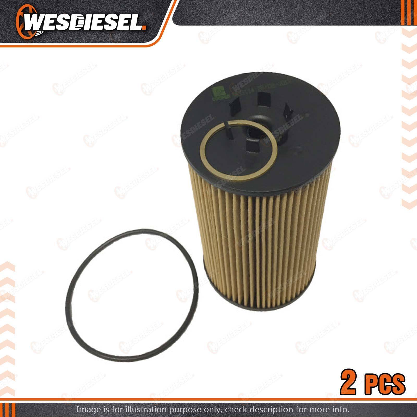 2 x Wesfil Oil Filters fits Audi A6 C6 A8 D3 S4 B6 B7 S6 C5 C6 Petrol ...