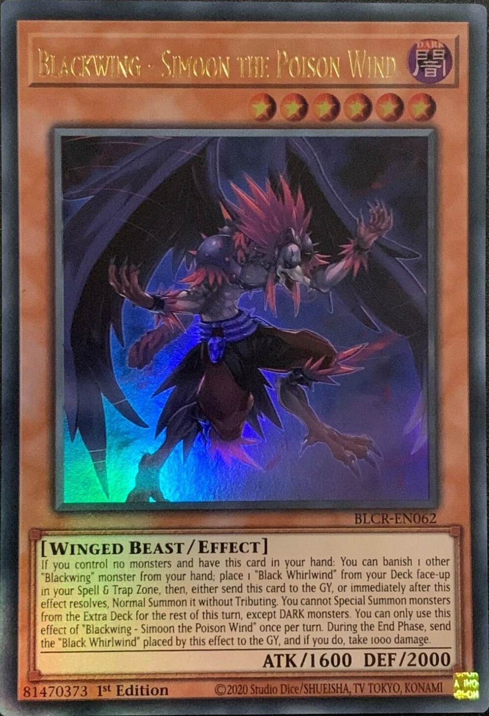 Blackwing - Simoon the Poison Wind BLCR-EN062 | eBay
