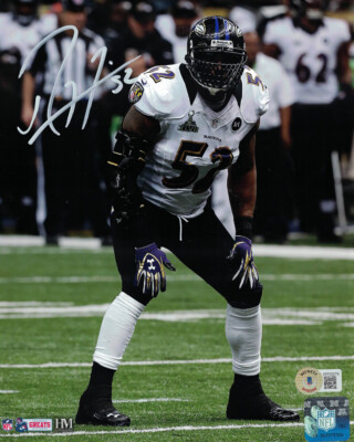 Ray Lewis Autographed/Signed Baltimore Ravens 8x10 Photo Beckett 28675 ...