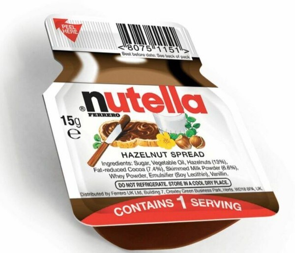 Nutella Portions X 15g Hazelnut Spread & Chocolate Cocoa for sale ...