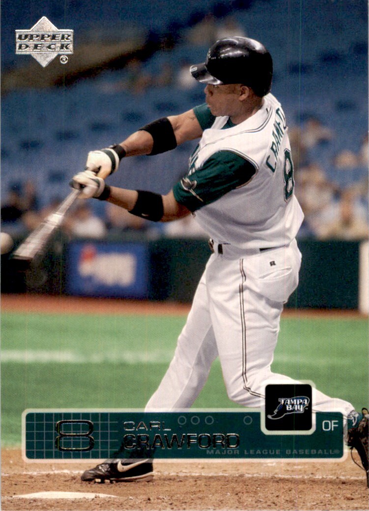 2003 Upper Deck Carl Crawford Tampa Bay Devil Rays #297 MLB Baseball ...