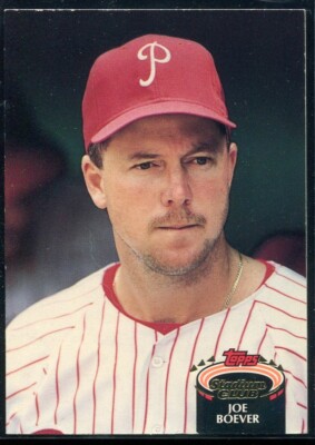 1992 Topps Stadium Club Joe Boever #156 Philadelphia Phillies | eBay