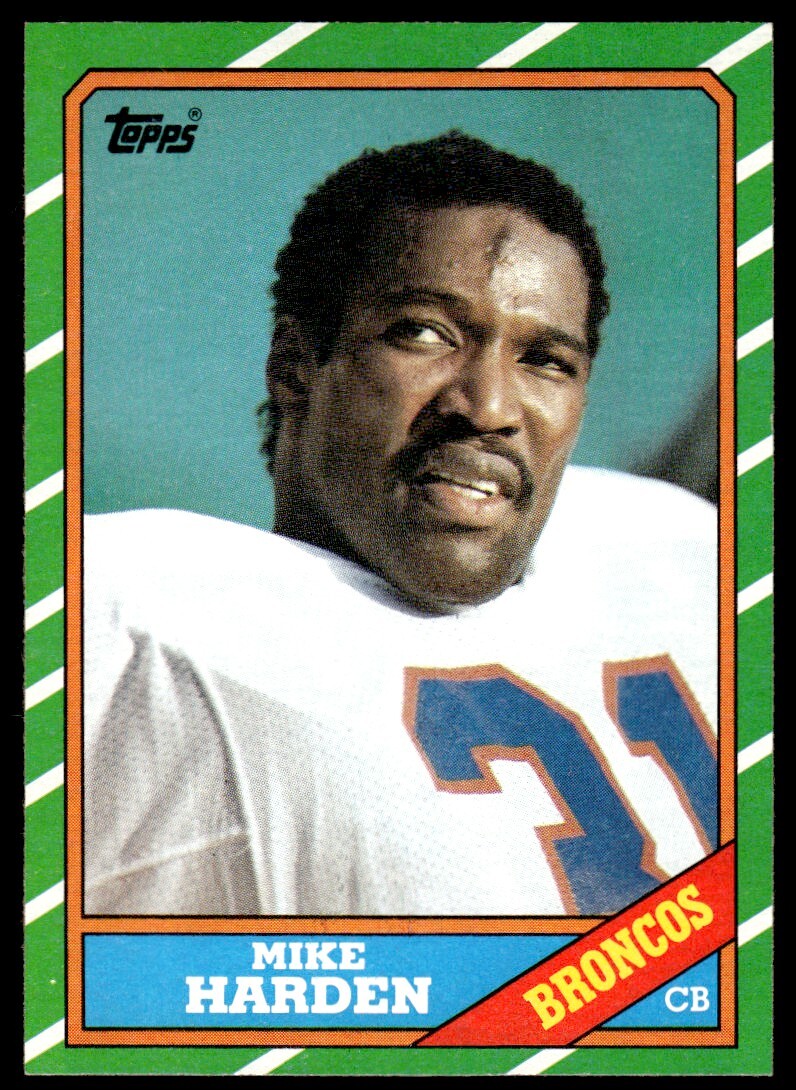 1986 Topps Mike Harden Denver Broncos #121 | eBay