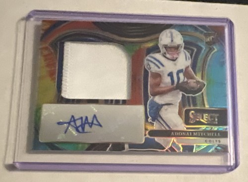 2024 Panini Select Adonai Mitchell Tye Dye Auto Patch RPA RC 11/25 ...