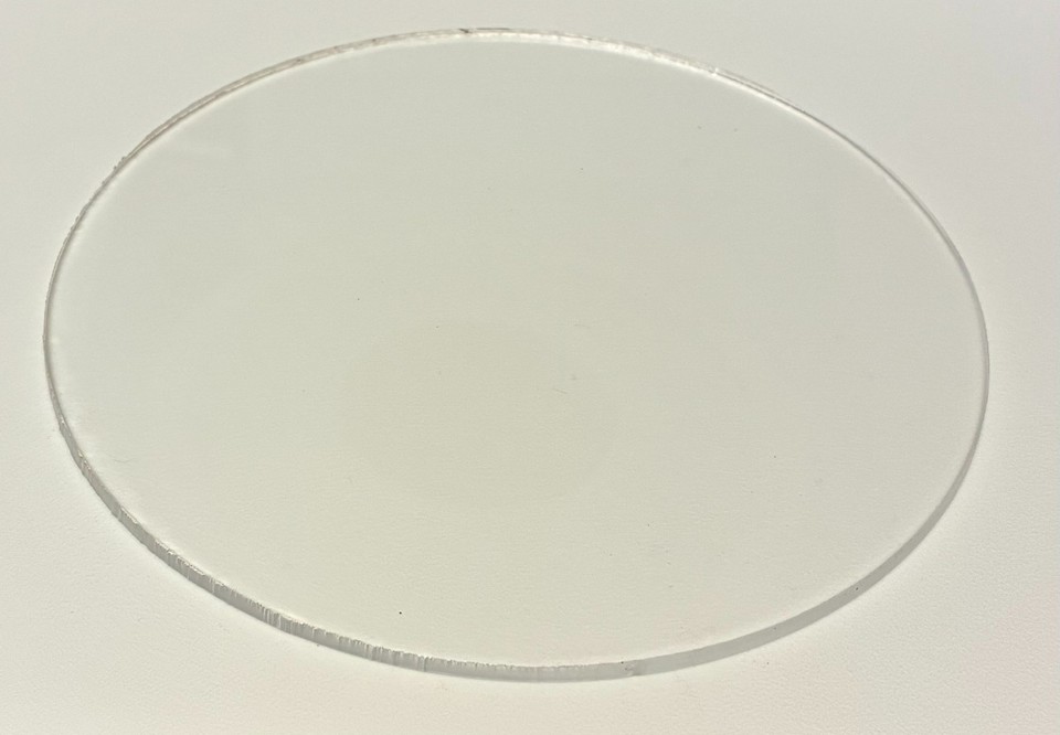 PETG Plastic Sheet - 0.118" (3mm) Thick - Clear - Circle Disc (All ...
