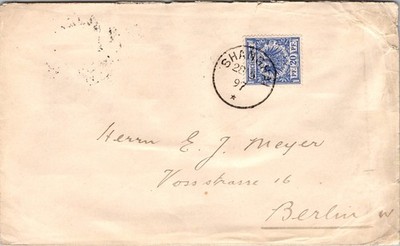 1897 Shanghai China German PO Post Office Cover to Berlin Germany | eBay
