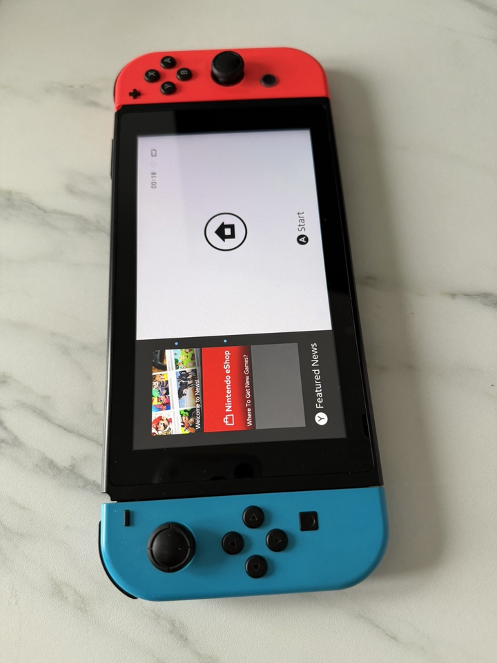 Nintendo Switch 32GB Neon Red & Blue Joy-Cons Boxed Bundle Very Good ...
