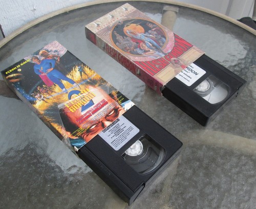 Lot of 2 VHS Flesh Gordon & 2 Meets Cosmic Cheerleaders NR Adult Cult ...