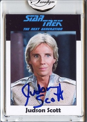 -STAR TREK: The Next Generation- JUDSON SCOTT Signed/Autograph/Auto Sci ...