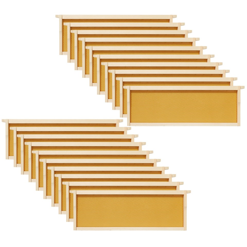 Beehive Kit Fully Assembled and Painted - 10 Frame Kit, 2 Deep, 2 ...