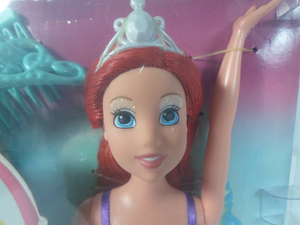 DISNEY MATTEL 2009 PRINCESS ARIEL THE LITTLE MERMAID DOLL WITH CROWN ...