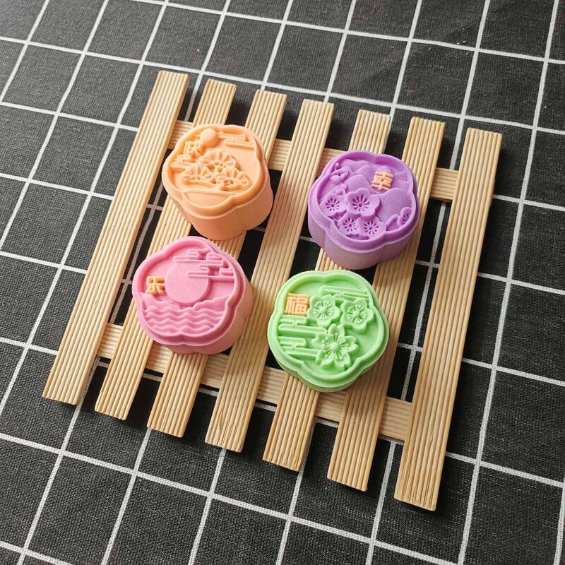 Moon Cakes Cutter Moulds DIY Baking Tool Kitchen Gadgets for Mid-Autumn ...