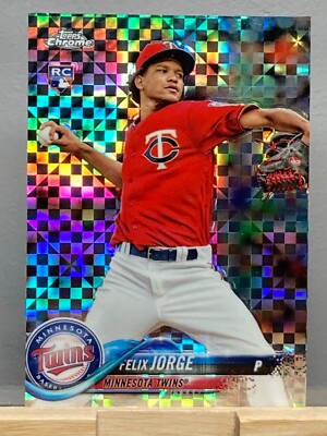 2018 Topps Chrome XFractor RC #127 Felix Jorge Minnesota Twins 1062 | eBay