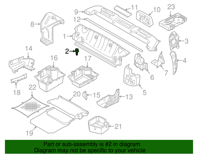 BMW 51498166702 Genuine OEM Rear Body Trim Rivet for sale online | eBay