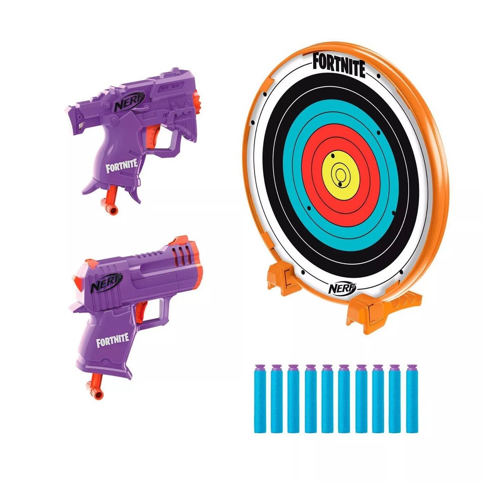 Fortnite Targeting Set with 2 Micro Blasters Suction Darts Stick To ...