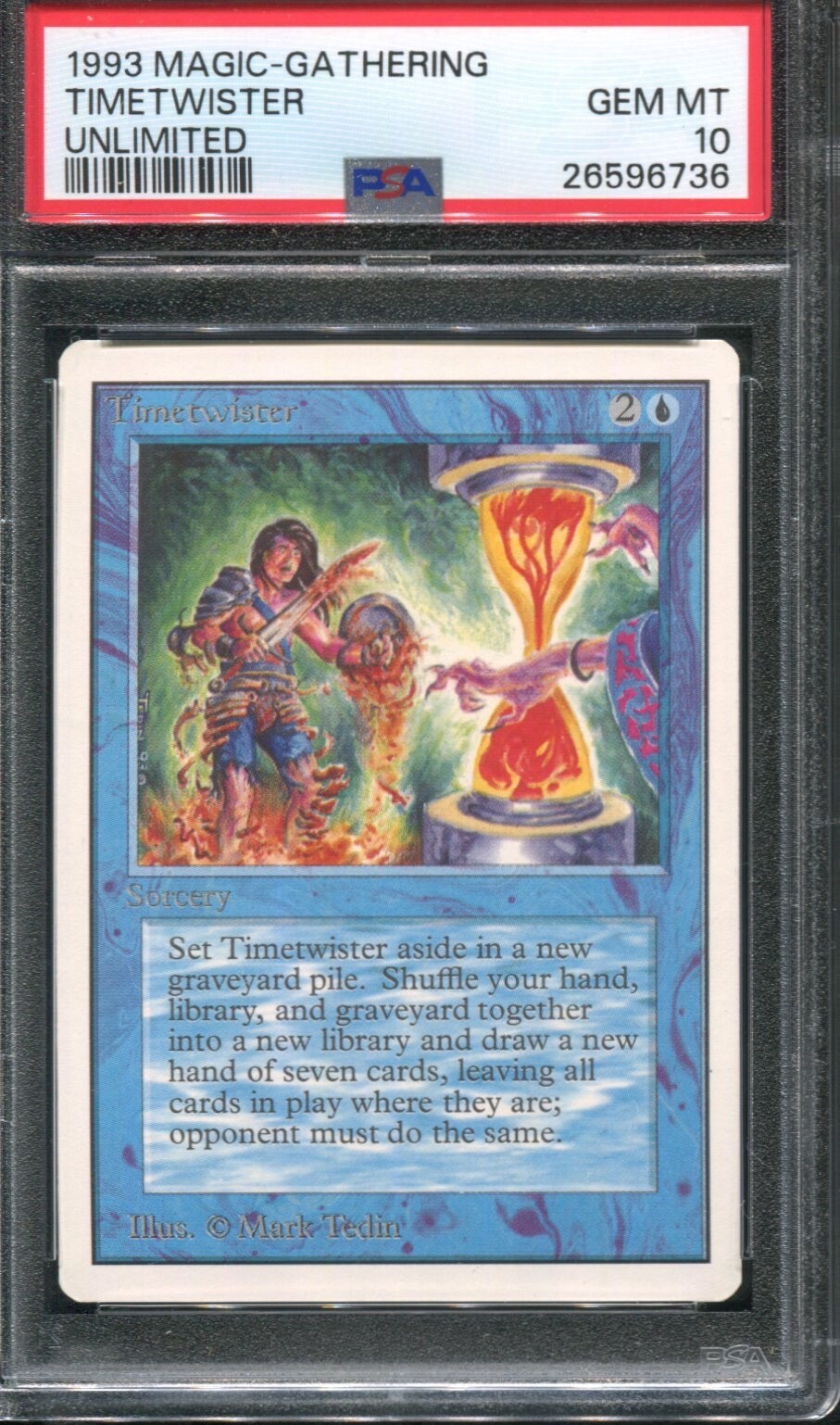 Timetwister Unlimited Edition PSA 10 BGS 9.5 Gem Mint MTG Magic the ...
