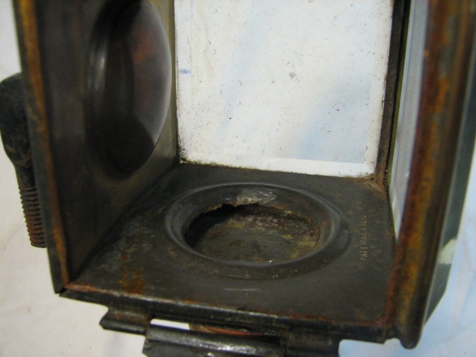 Antique Beveled Glass Driving Coach Lantern Buggy Lamp Carriage Auto ...